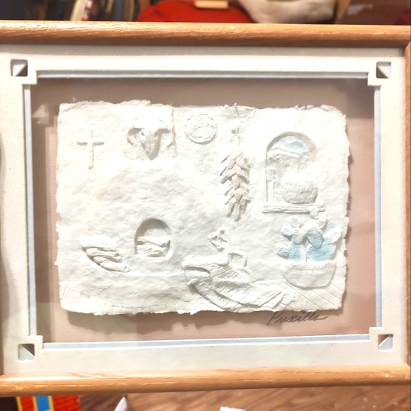 Art | Figi Graphics Wet Cast Paper Art Native American Signed Priscilla | Poshmark